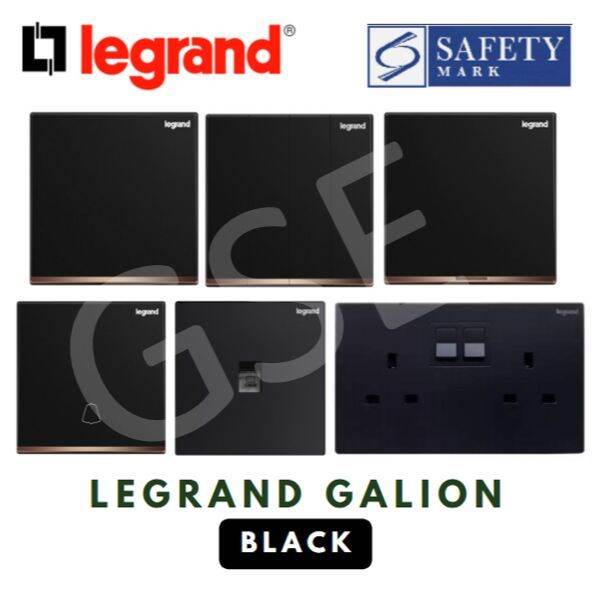 Legrand Galion Switch Socket Matt Black GSE | Lazada Singapore