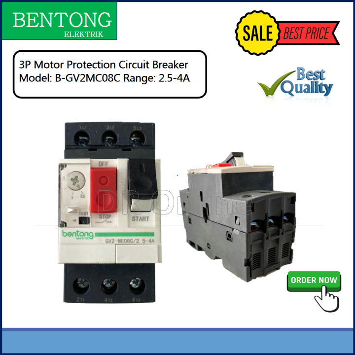 Motor Protection Circuit Breaker Motor B- GV2ME06C 07C 08C 10C 14C 16C 20C 21C 22C | Lazada