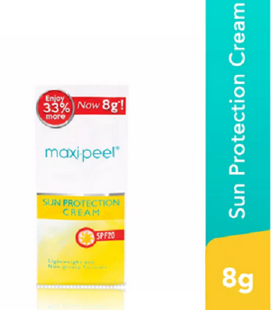 Maxi-Peel Sunblock Sun Protection Cream Sachet 8g/15g | Lazada PH