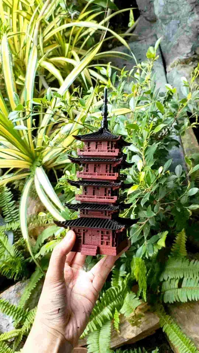 โมเดลเจดีย์5ชั้น เก๋งจีน ศาลาจีน-ญี่ปุ่น ตกแต่งบ้าน งานแฮนด์เมด ตกแต่ง ...