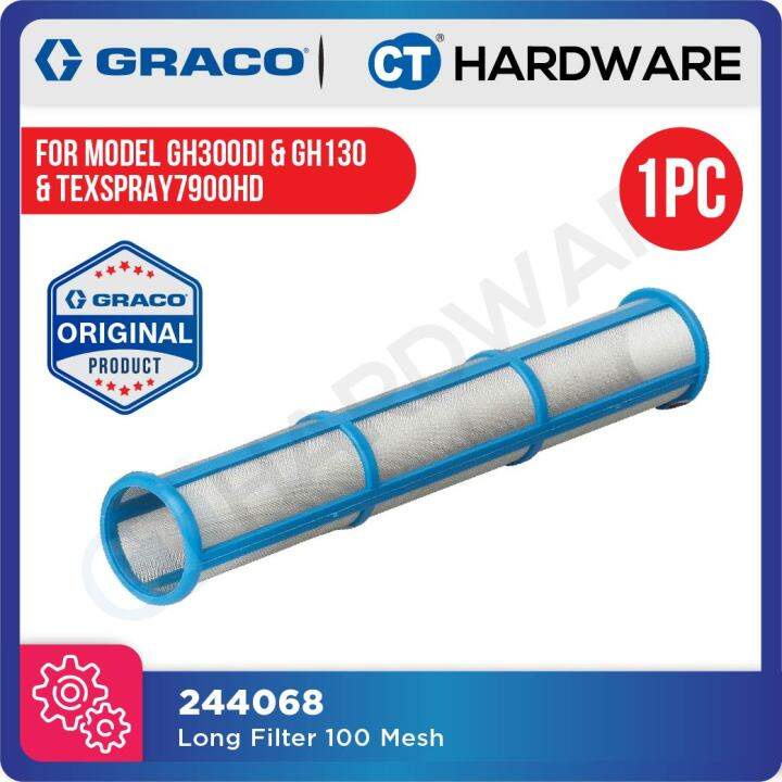 GRACO 244068 LONG FILTER 100 MESH FOR MODEL GH300DI & GH130 ...