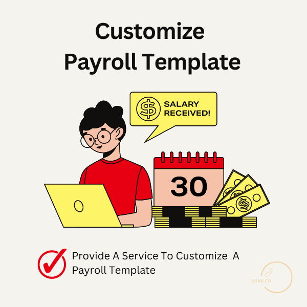 Customize Payroll Template Salary Slip Payslip Template (Auto Calculate) | Lazada