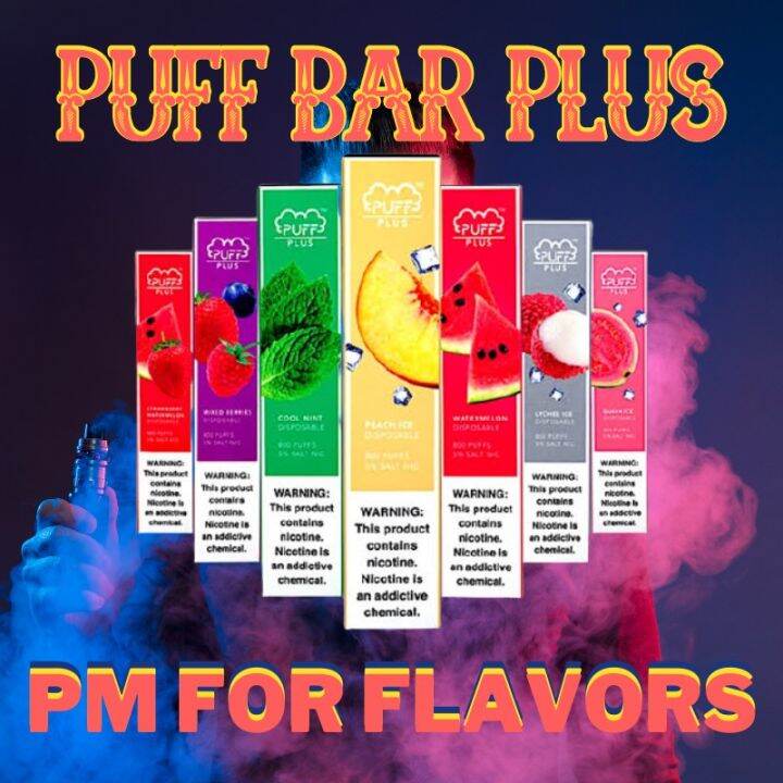 100 Original Puff Bar Plus Disposable Vape1 Pen 800 Puffs Disposable