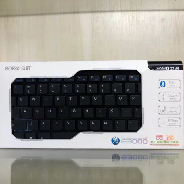 BOKAI E3000 Bluetooth Ultra-slim Keyboard (Black) | Lazada PH