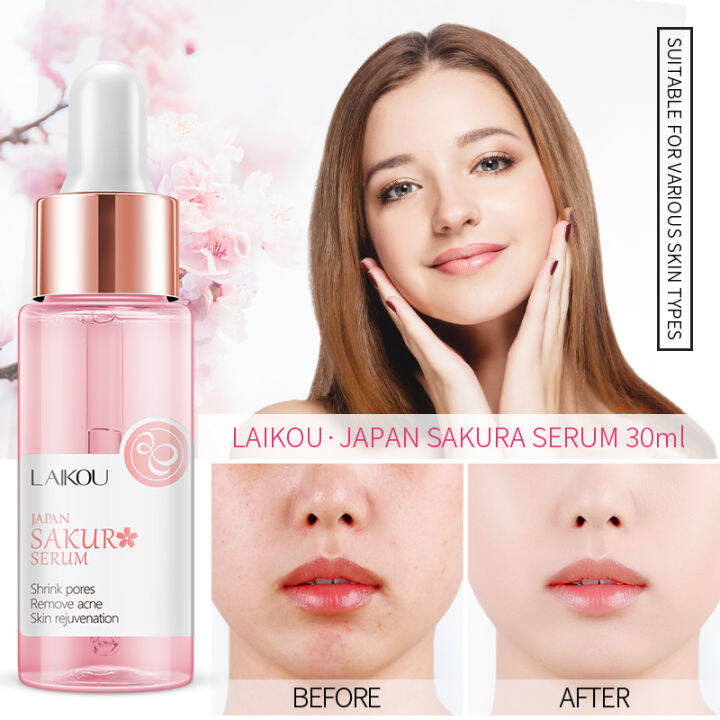 LAIKOU Big Size Japan Sakura Facial Serum Skincare Cherry Blossom ...