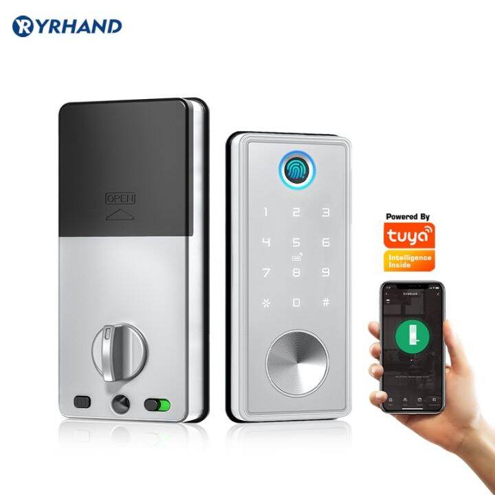 Tuya App Fingerprint Keyless Without handle Lock Cerradura inteligente ...