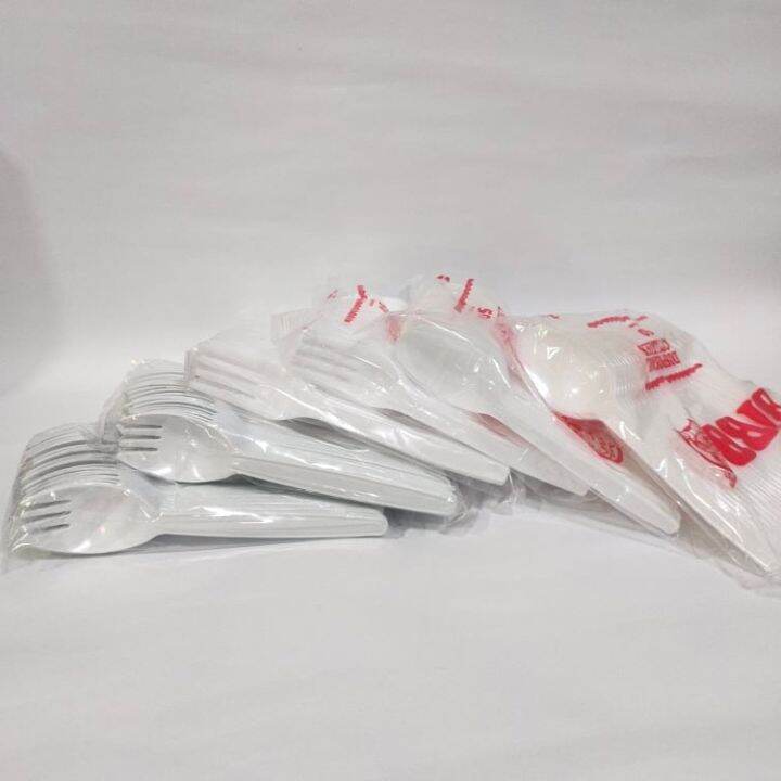 Plastic or Disposable Spoon, Fork, Spork (Disposable Cutleries) | 50pcs ...