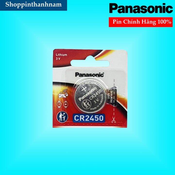 Pin CR2450 Panasonic Lithium 3V Vỉ 1 Viên Chính Hãng | Lazada.vn