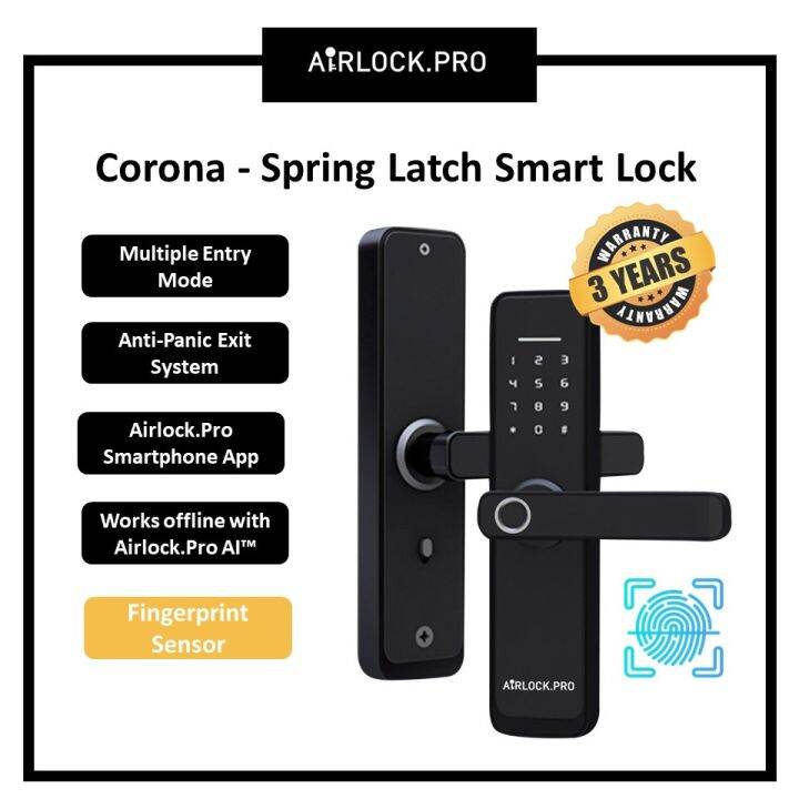 【Airlock.Pro】Spring Latch SmartLock | USA Digital Smart Lock | 3 yrs ...