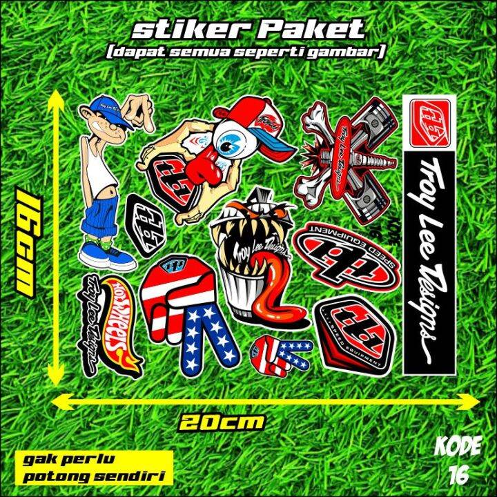 Stiker Paket Isi Banyak Stiker Motor Keren Sudah Dipotong | Lazada ...