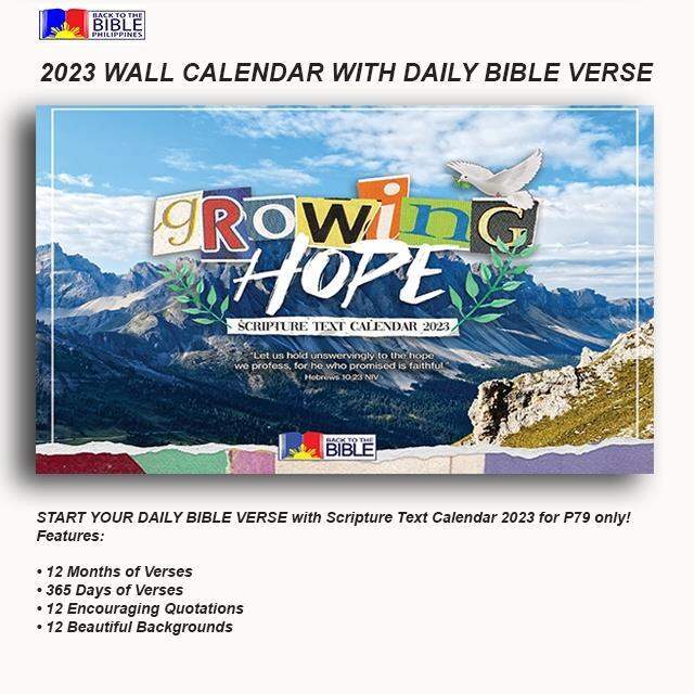 2023 CALENDAR WALL WITH BIBLE VERSE | Lazada PH