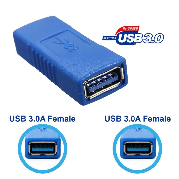 USB 3.0 Type A Female to Female Connector Adapter Coupler Gender ...