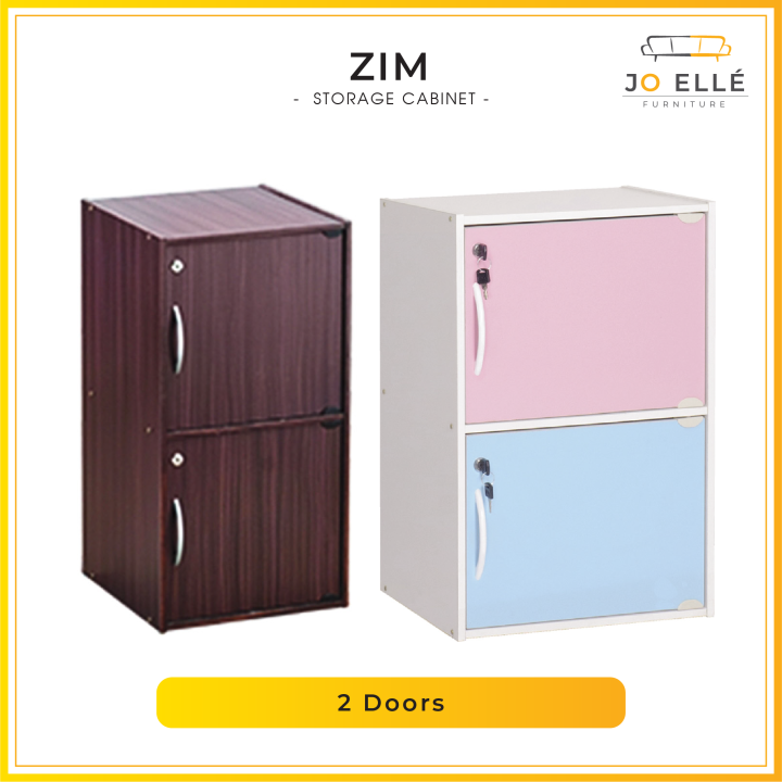 Jo ELLE - Zim 2 Doors Storage Cabinet with Lock / Storage Box with Lock ...