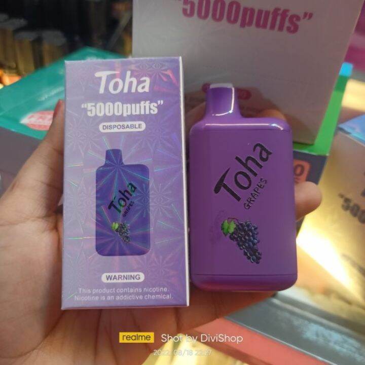 5000 PUFFS DISPOSABLE TOHA PODS QCL8 D4AM | Lazada PH