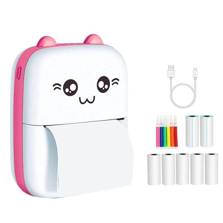 Mini Printer,Portable Pocket Printer,Bluetooth Wireless Smart Thermal ...