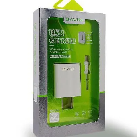 Bavin PC658Y Fast Charger USB Quickly 3A for v8/i5/type-c | Lazada PH