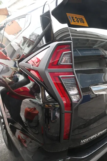 Mitsubishi Montero 2020 to 2021 Headlamp and Tail lamp cover mattblack ...