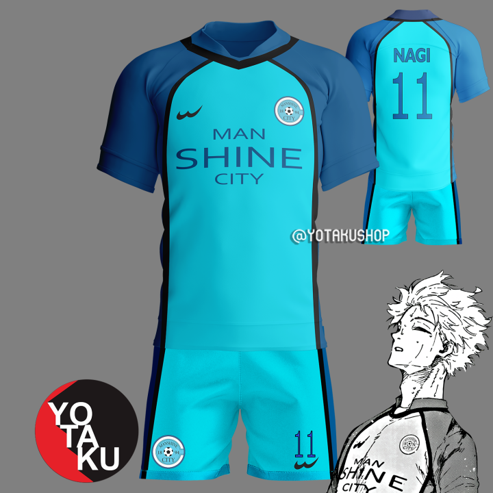 Jersey Anime Cosplay Blue Lock Manshine Seishiro Nagi Full Set | Lazada ...