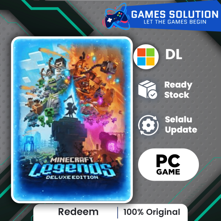 Minecraft Legends / Legends Deluxe Edition for PC Game Original ...