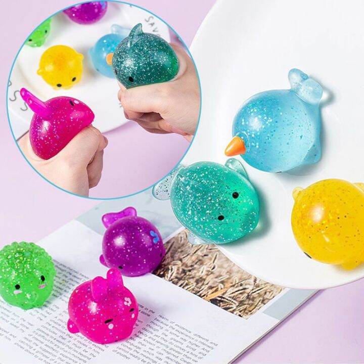 Big Spongy Squishy Mochi Fidget Toys Kawaii Animal Soft Cute Fun PopIt ...