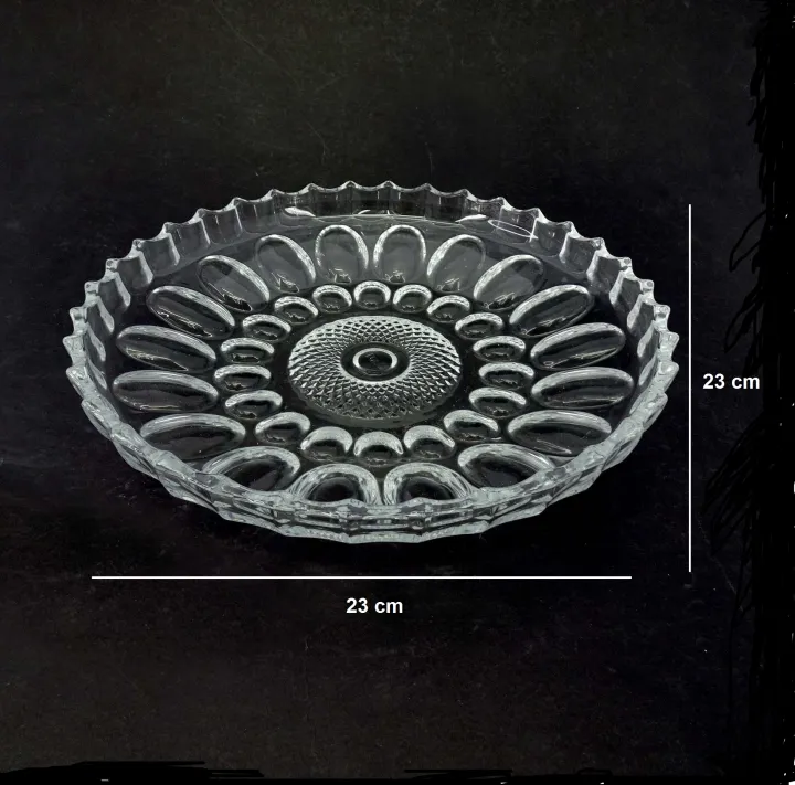 DINNERWARE CLEAR GLASS FRUIT PLATE STS-230YD | Lazada PH