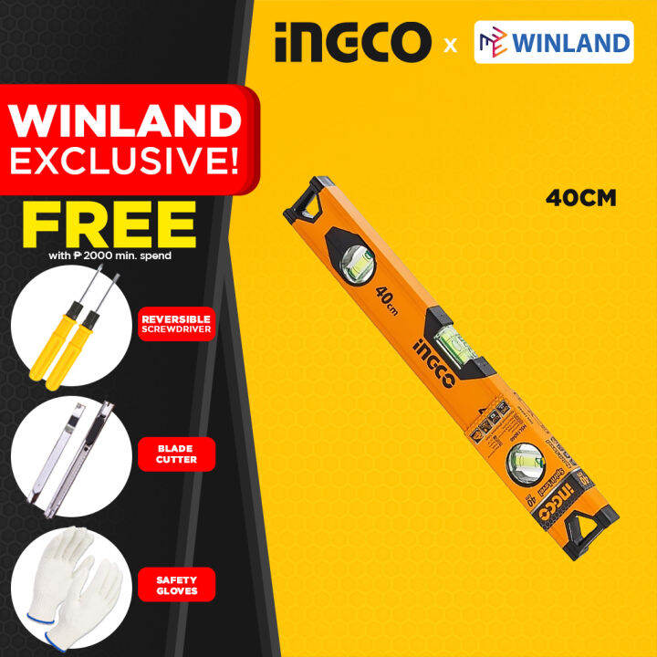 INGCO by Winland Spirit Level Bar 40cm HSL18040 ING-HT | Lazada PH