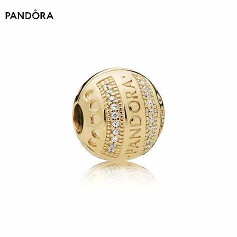Pandoraˉ charm Pandoraˉ shine series 18k gold medal plating fixed ...
