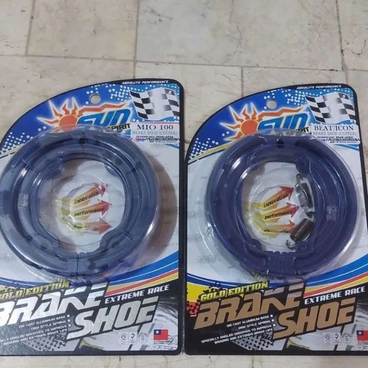 【Ready Stock】 Sun Brake Shoe for Mio Sporty MIOi125 M3 Aerox FZ | Lazada PH