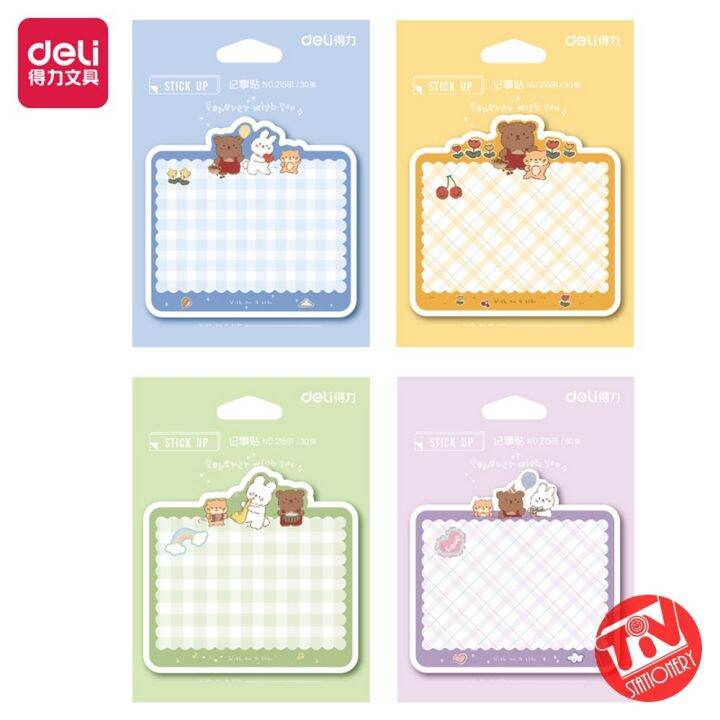 Memo Tempel / Sticky Notes Deli Fancy Pattern Lucu | Lazada Indonesia