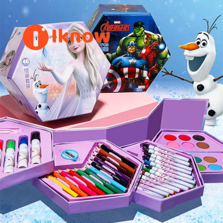 I know Frozen painting set, children's painting watercolor pen, color ...