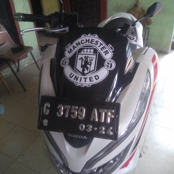 Cutting Stiker Visor Pcx Logo Manchester United Lazada Indonesia