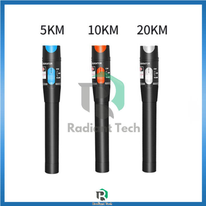 Visual Fault Locator 5/10/20km FTTH Fiber Optic Tool Red Laser Light ...