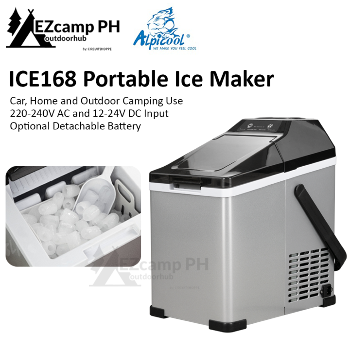 ALPICOOL ICE168 Portable Ice Maker Machine Car Home Outdoor Camping ...