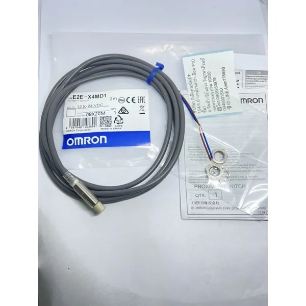 E2E-X4MD1 sensor เซ็นเซอร์ proximity 8M (2สาย ชนิดNO) ใช้ไฟ12-24VDC ...
