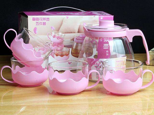 gelas set cantik murah / cangkir set keramik unik mewah / Teapot Set ...