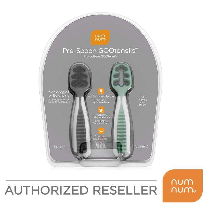 NUMNUM GOOtensil Self-feeding Pre-spoons (Set of 2) | Lazada PH
