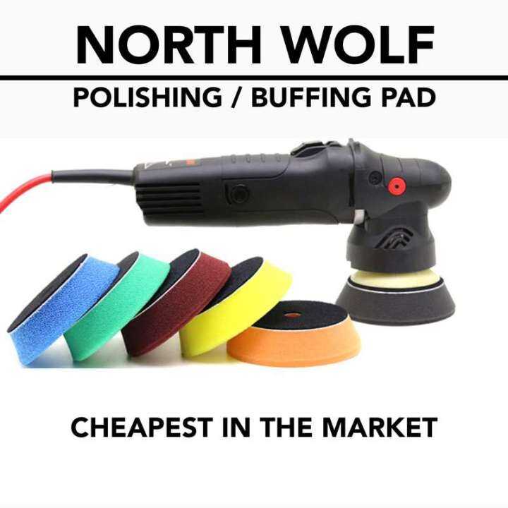 BLACK 3-inch North Wolf Detailing Buffing Foam Pad - Finishing Pad ...