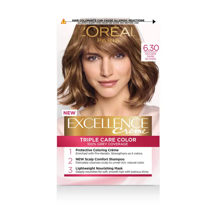 Loréal Loreal Paris Excellence Creme Hair Color Cream [ 6 30 ] Golden