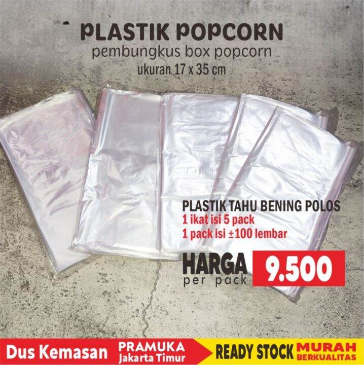 Plastik Box Popcorn / Plastik Bungkus Popcorn Bening | Lazada Indonesia