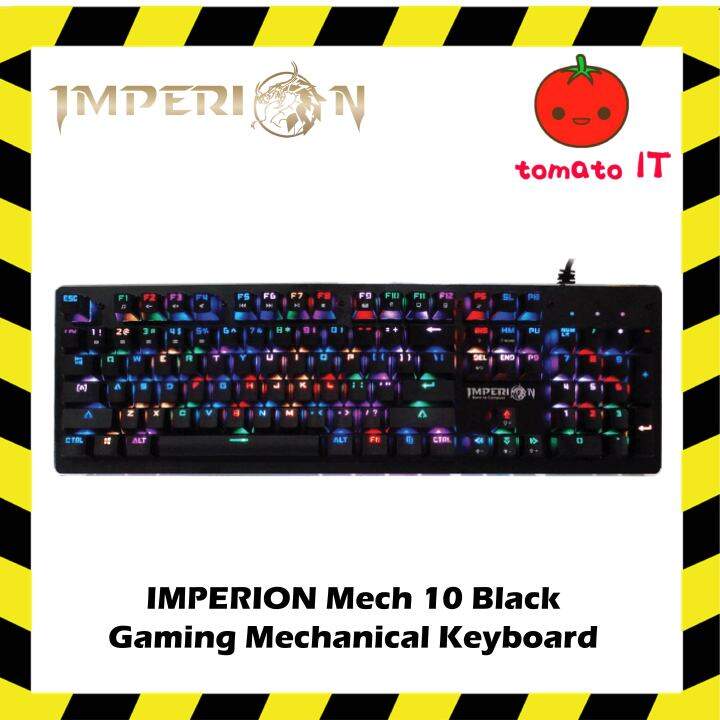 Imperion Mech 10 RGB Mechanical Gaming Keyboard (104 Key) - Black | Lazada