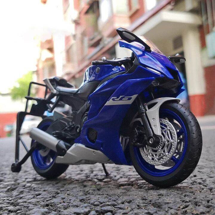 WELLY 1/12 Yamaha YZF-R6 Die Cast Motorcycle Model Toy Vehicle ...