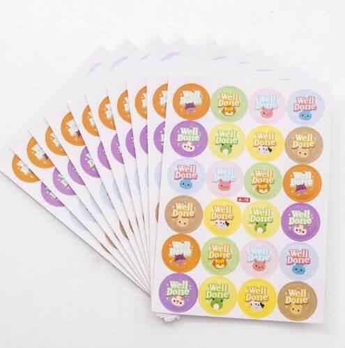 Praise Stickers,70 Sheets Student Praise Sticker Well Done Star Reward ...
