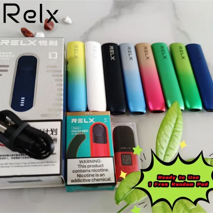 Relx Full Free Pod Ready to Use Device with | Lazada PH
