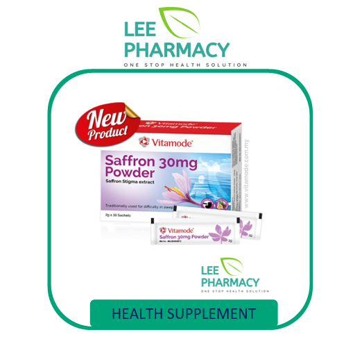 Vitamode Saffron 30mg Powder 2g x 30's | Lazada