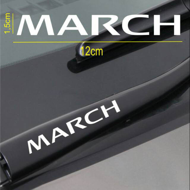 Stiker Wiper Mobil Nissan March - Car Decal Sticker | Lazada Indonesia