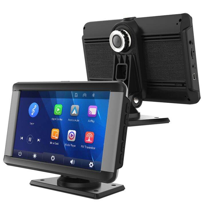 7 Inch Touch Screen Universal Wireless Carplay Android Auto Car DVR BT ...