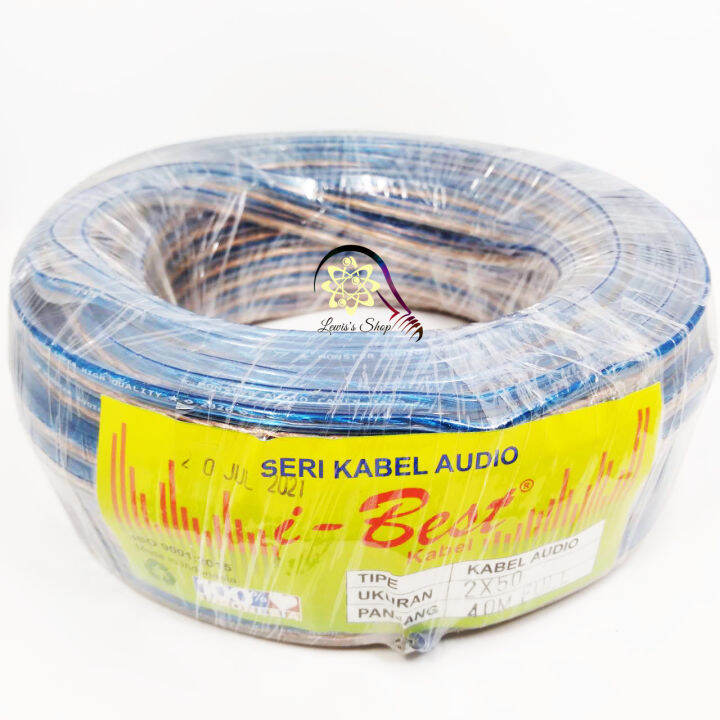 Kabel Audio Super Transparan 2x50mm 40 meter Full High Quality | Lazada ...