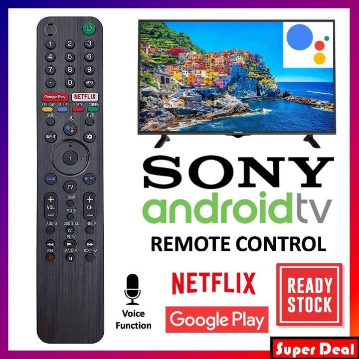 ANDROID SMART TV REMOTE CONTROL REPLACEMENT WITH PLAY NETFLIX BUTTON ...