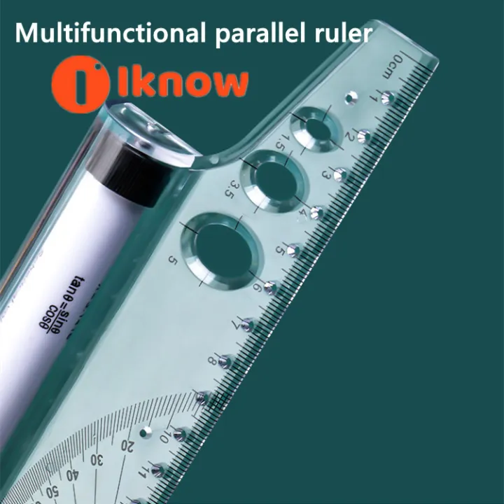 I know Plastic Measuring Rolling Ruler Drawing Roller Ruler Parallel ...
