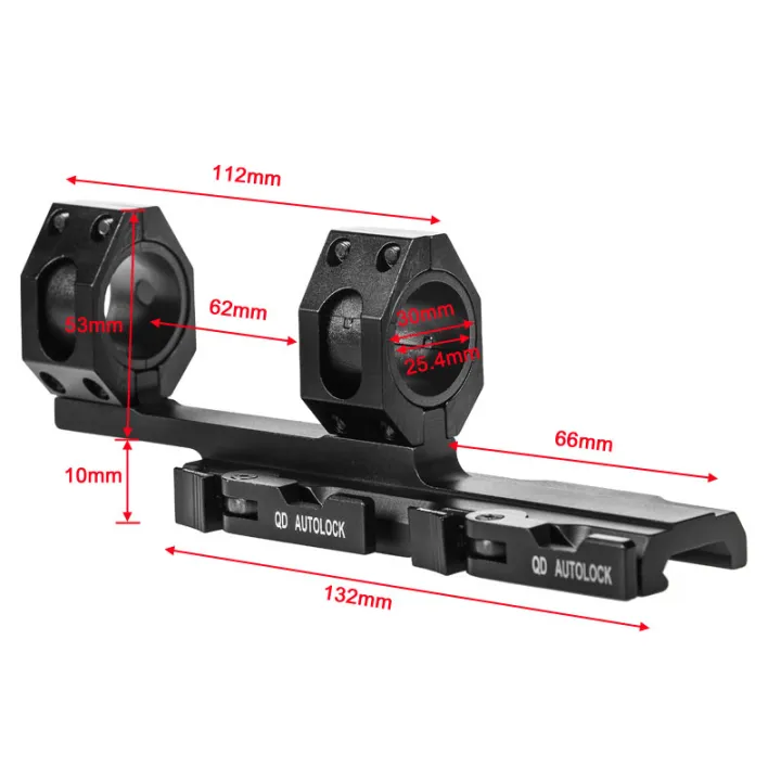 WESTHUNTER Picatinny 20mm Rail Scope Mount 25.4mm30mm Quick Release ...